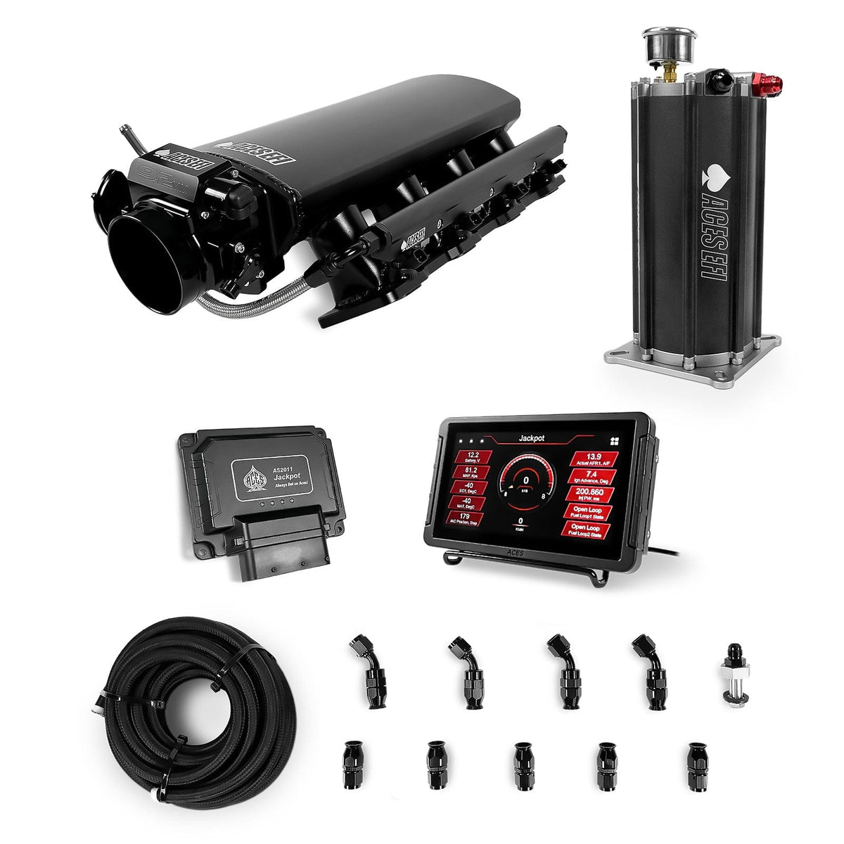 Jackpot LS EFI System - Master Kit with Command Center 2 Surge Tank